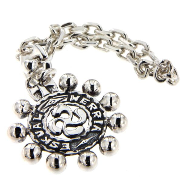 PORTE-CLE BASQUE | Porte-clés Argent massif CHAPELET BASQUE | BIJOUX ...
