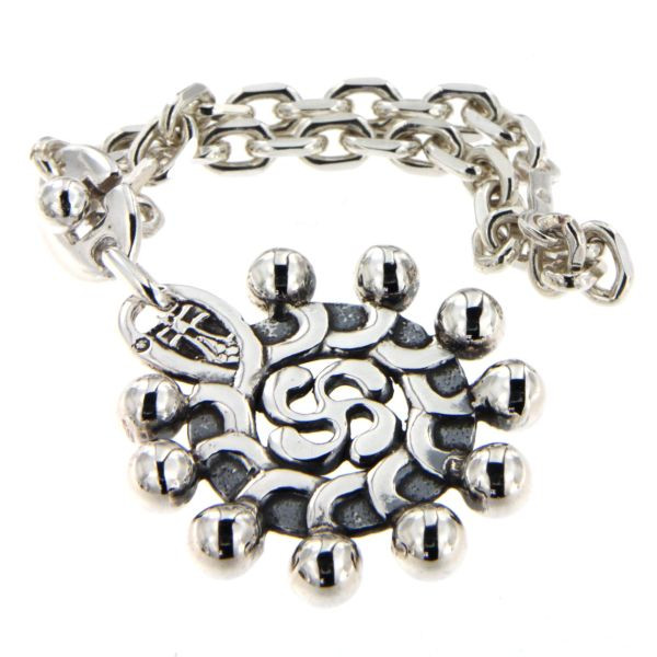 PORTE-CLE BASQUE | Porte-clés Argent massif CHAPELET BASQUE | BIJOUX ...